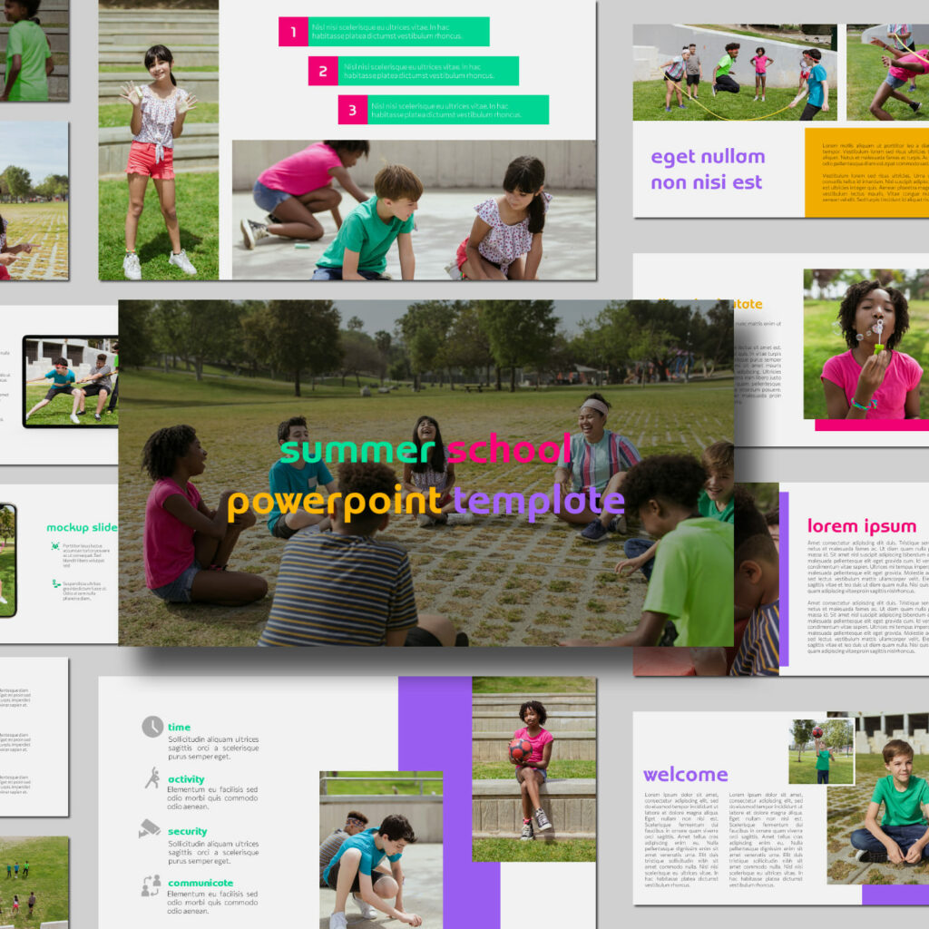 Summer School Powerpoint Template – MasterBundles
