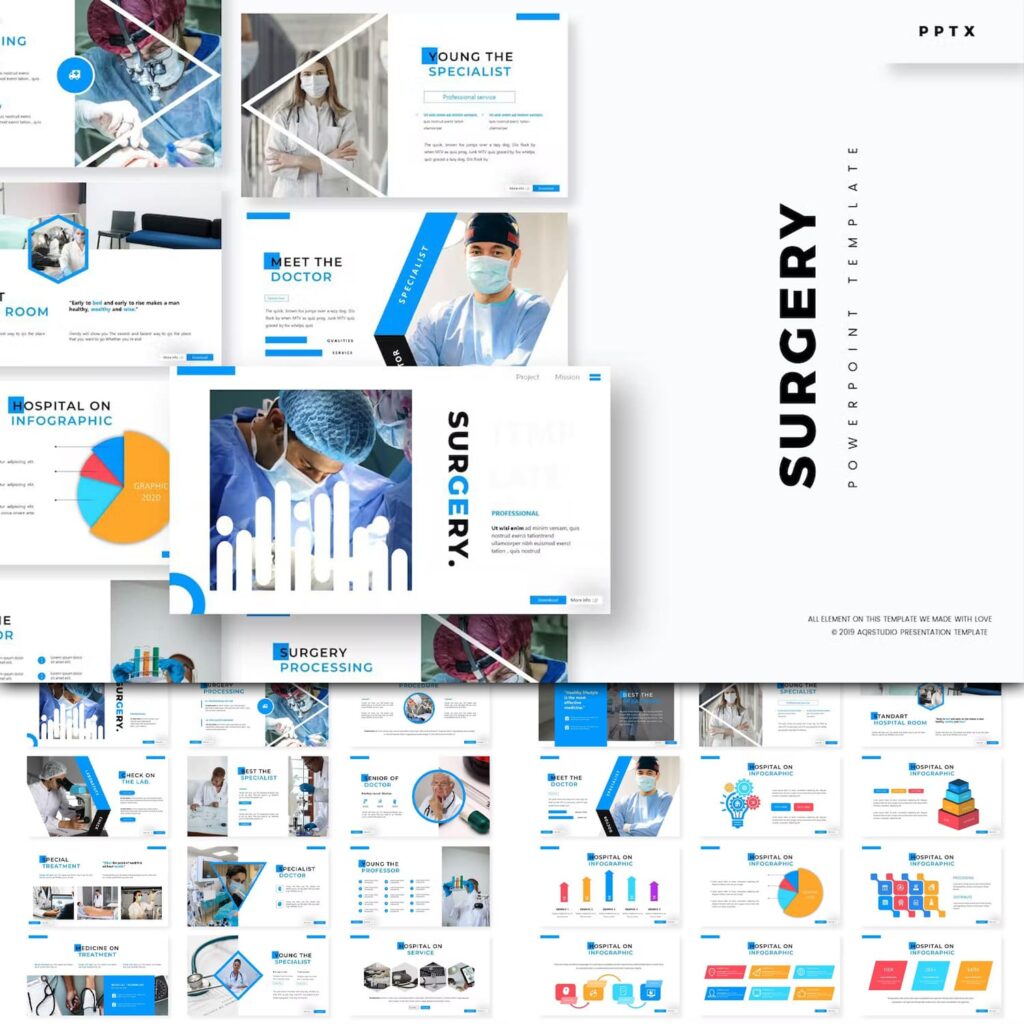 Surgery Powerpoint Template 150+ Total Slides – MasterBundles