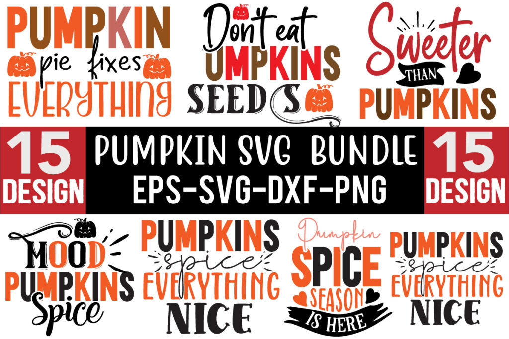 Pumpkin SVG Design Bundle - MasterBundles