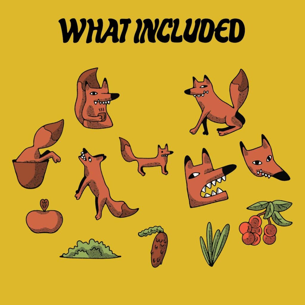 Red Fox Doodles Clip Art - MasterBundles