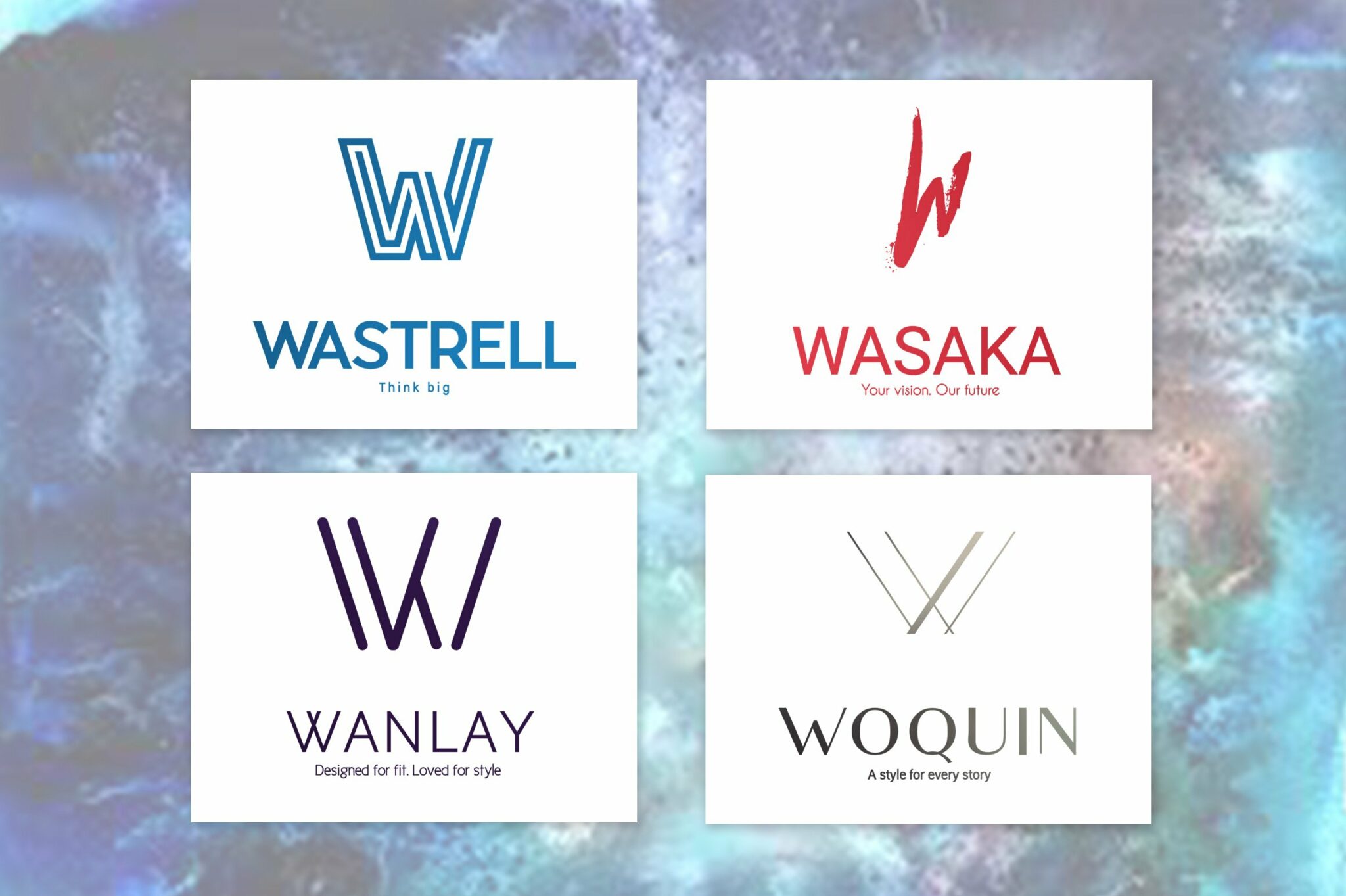 20 "W" Letter Alphabetic Logos – MasterBundles