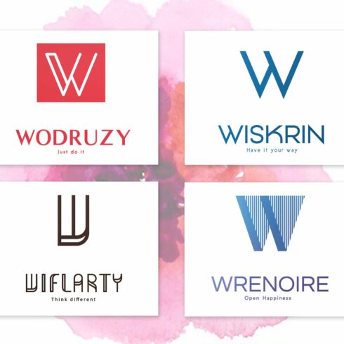 20 "W" Letter Alphabetic Logos | Master Bundles