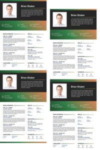 design web CV Resume Template | MasterBundles