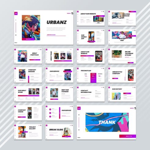 Urbanz - Urban Graffiti Art PowerPoint Template – MasterBundles