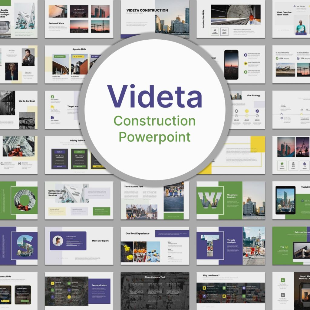 Construction Powerpoint Template Masterbundles