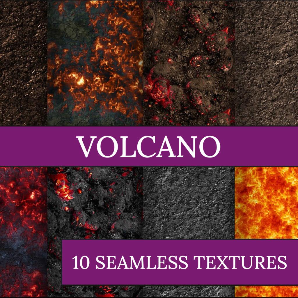 Volcano 10 Seamless Textures – MasterBundles