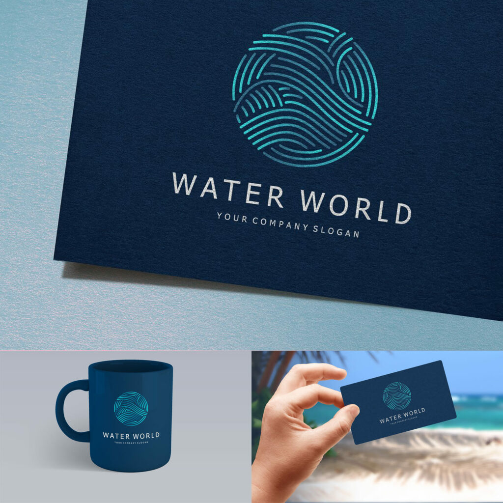Water World Logo – MasterBundles