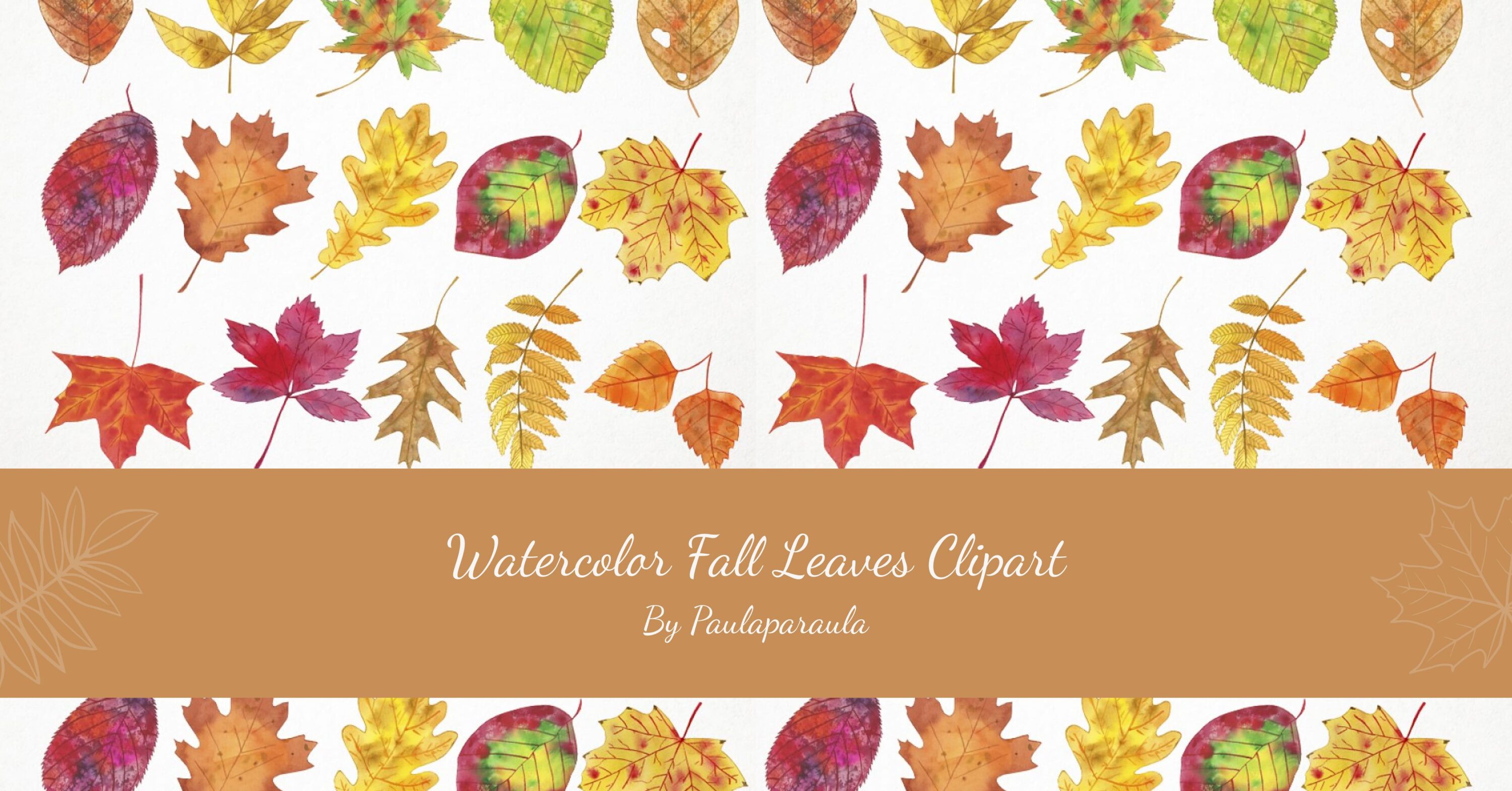 Watercolor Fall Leaves Clipart – MasterBundles