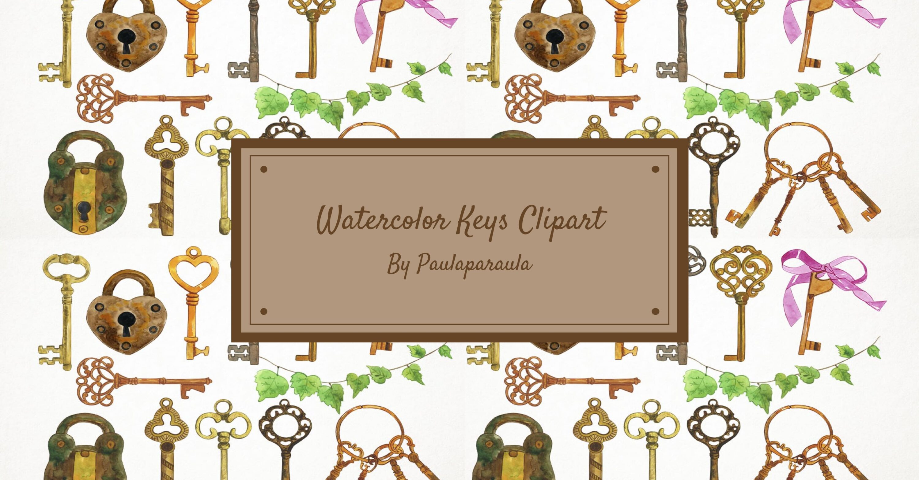 Watercolor Keys Clipart – MasterBundles