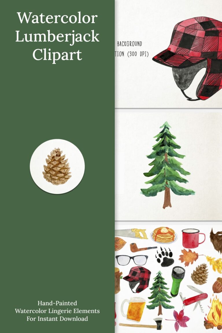 Watercolor Lumberjack Clipart – MasterBundles