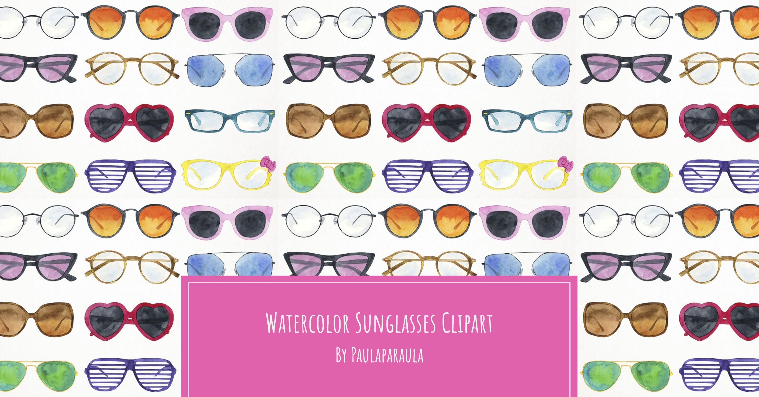 Watercolor Sunglasses Clipart – MasterBundles