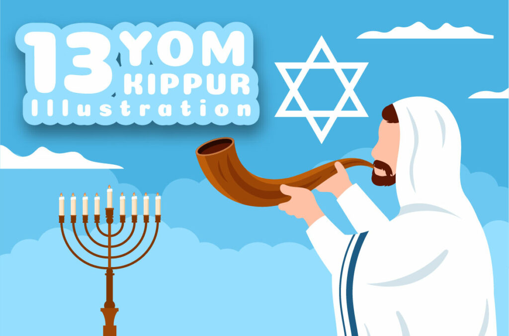 13 Yom Kippur Day Celebration Illustration - MasterBundles