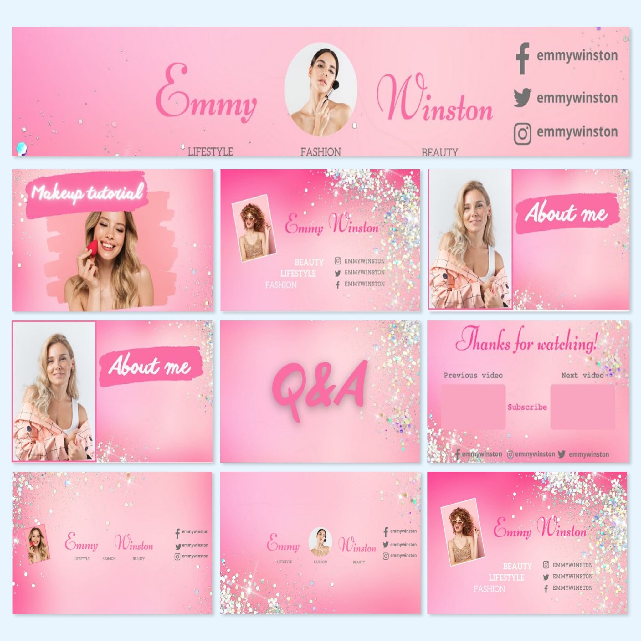 Canva Youtube Branding Kit – MasterBundles