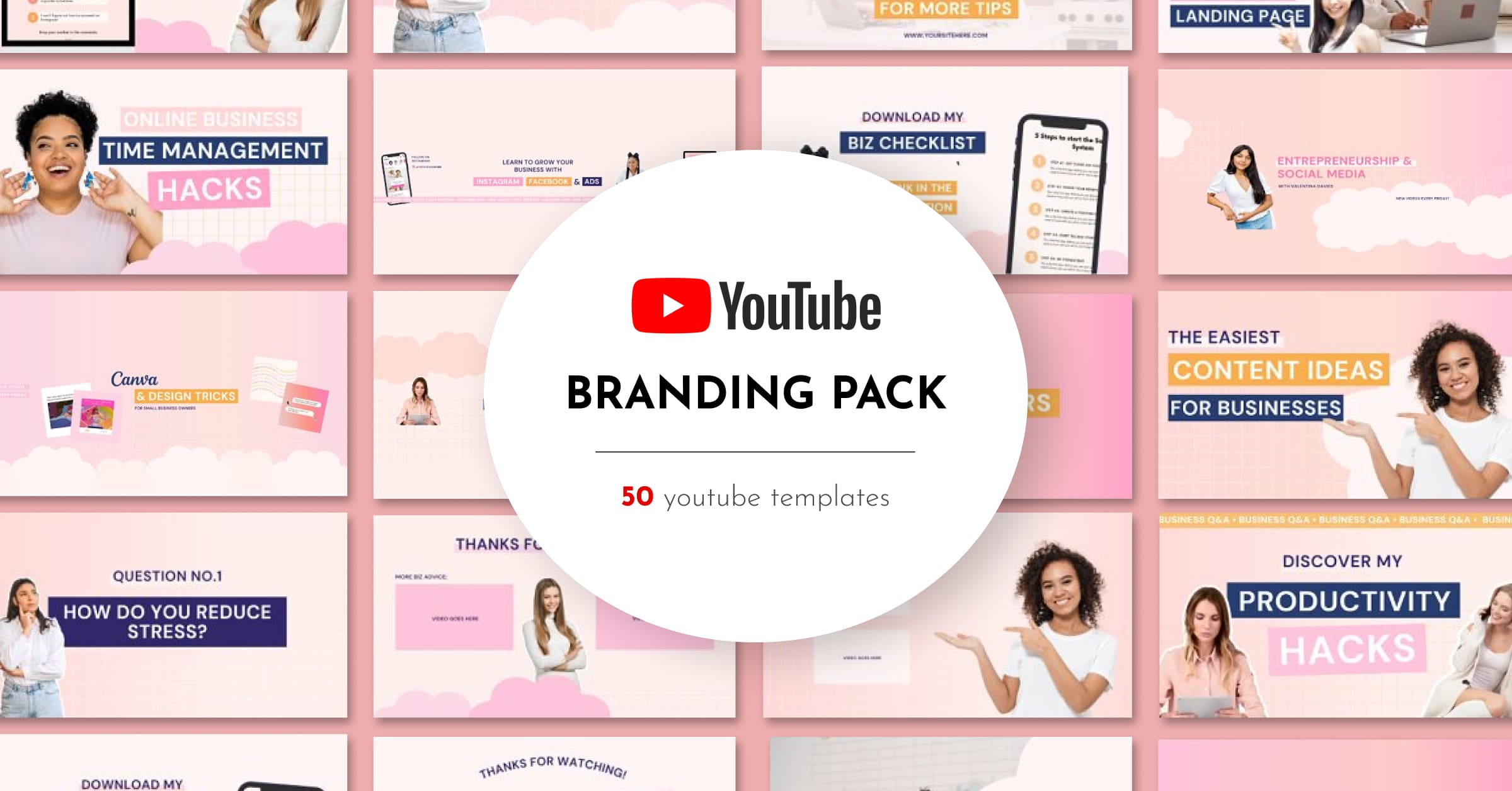 Youtube Branding Templates Pack – MasterBundles
