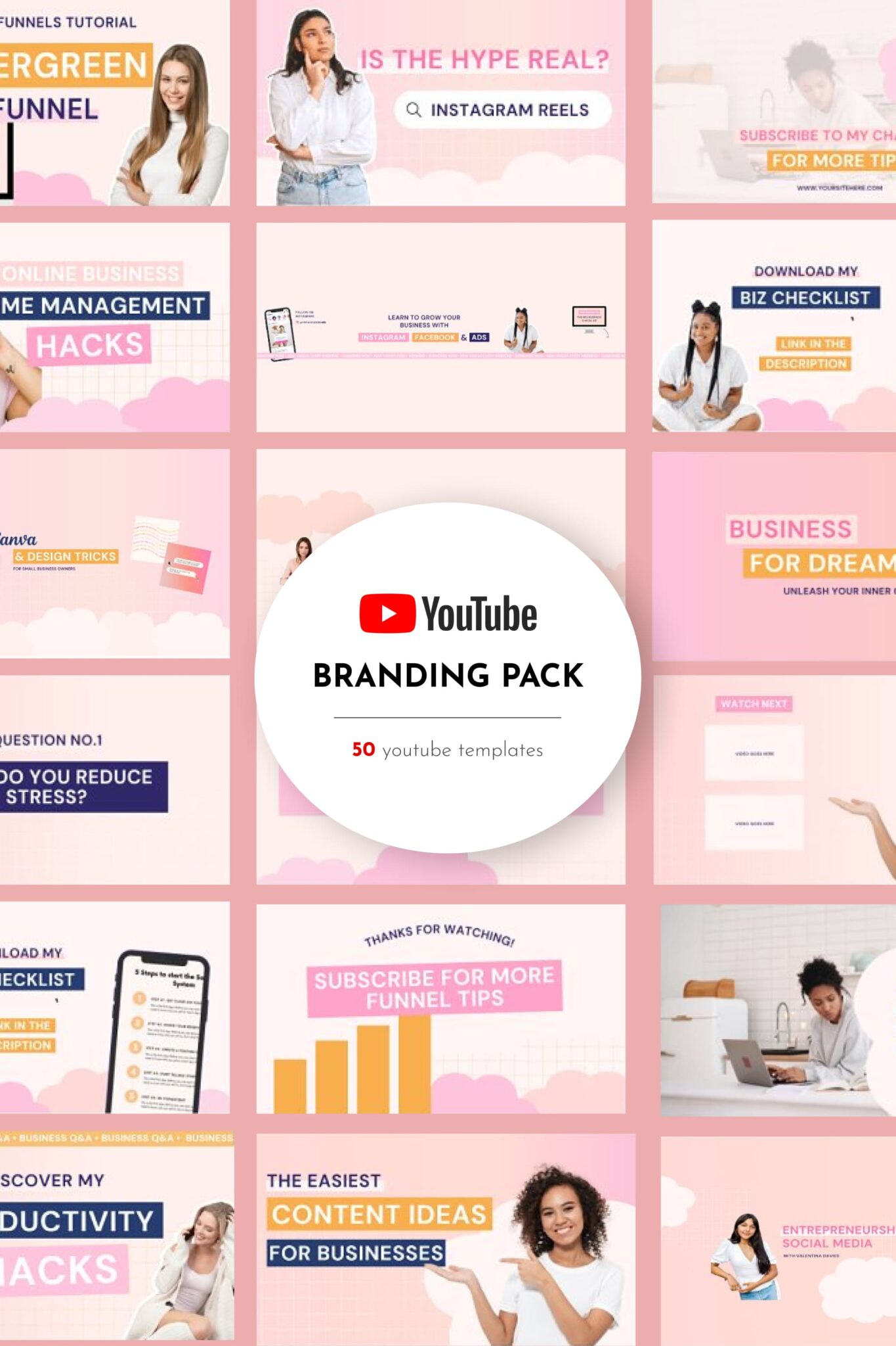 Youtube Branding Templates Pack – MasterBundles