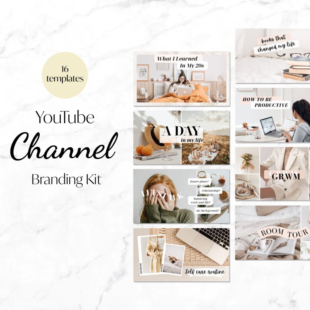 YouTube Channel Branding Kit – MasterBundles