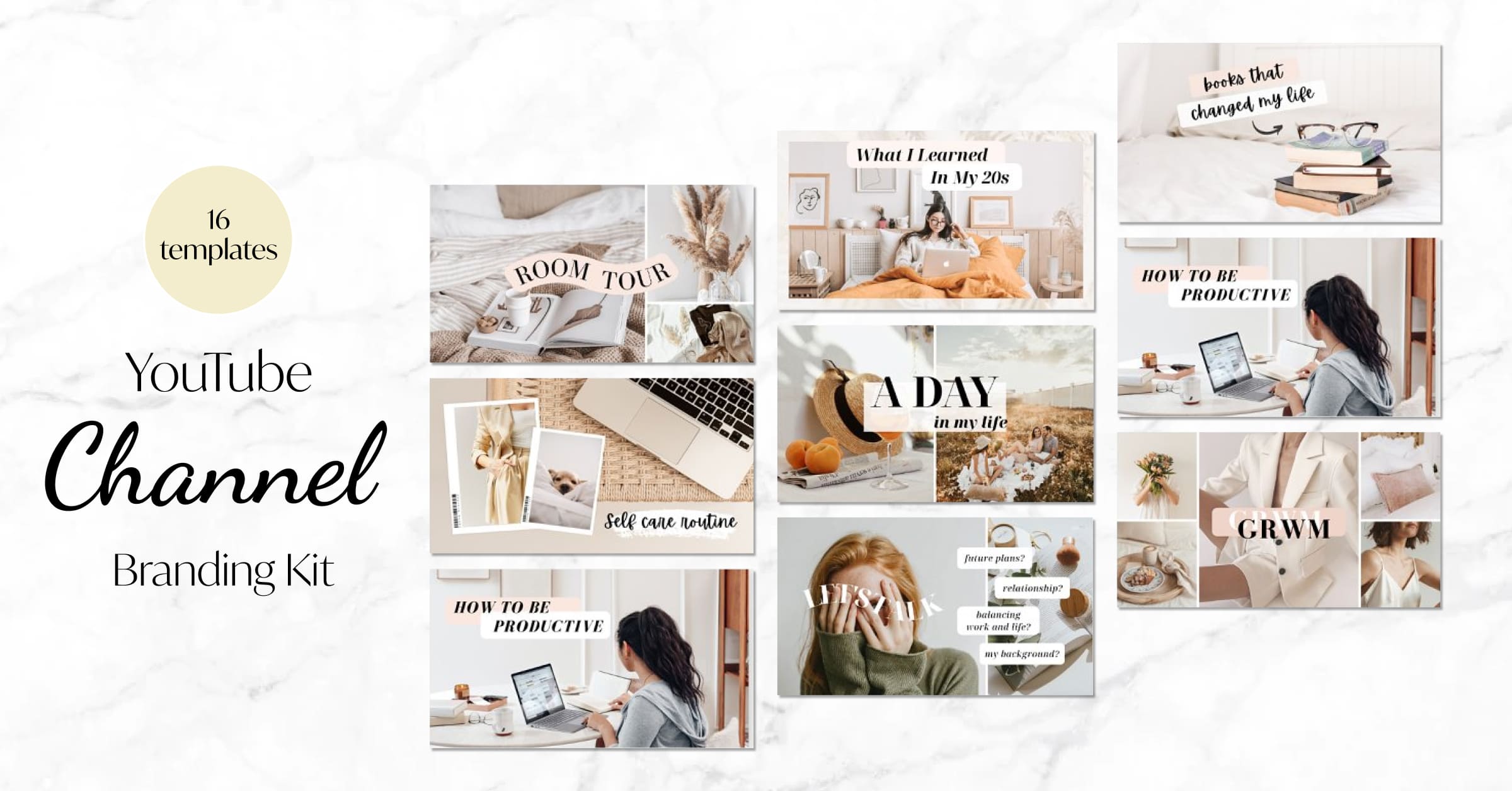 YouTube Channel Branding Kit – MasterBundles