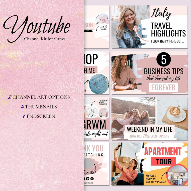 Starter Kit for Youtube Channel for Canva – MasterBundles