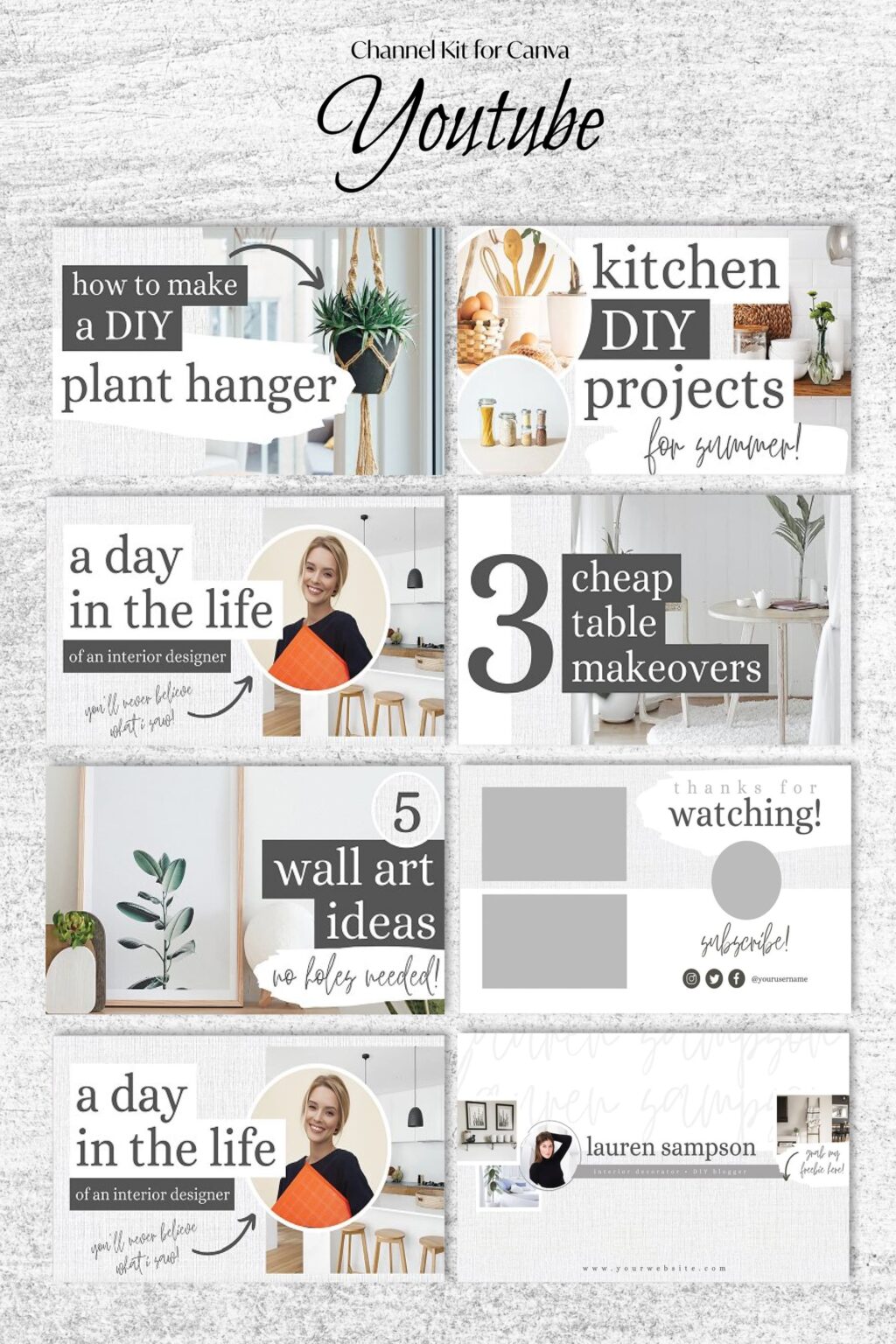 Youtube Channel Starter Kit for Canva – MasterBundles