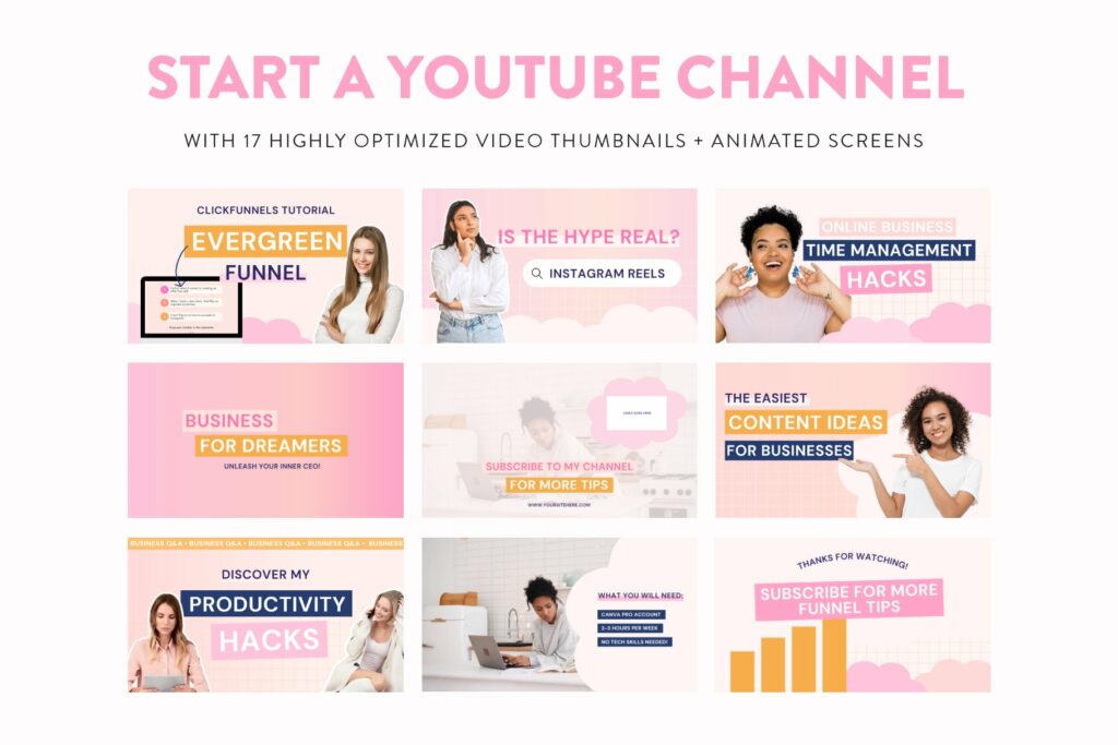 Youtube Branding Templates Pack – MasterBundles