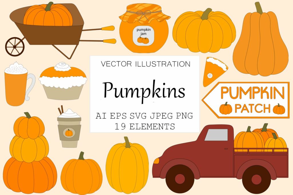 Pumpkin Harvest. Pumpkin Pie. Autumn – MasterBundles