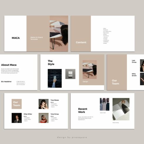 MACA - Powerpoint Media Kit Template | Master Bundles