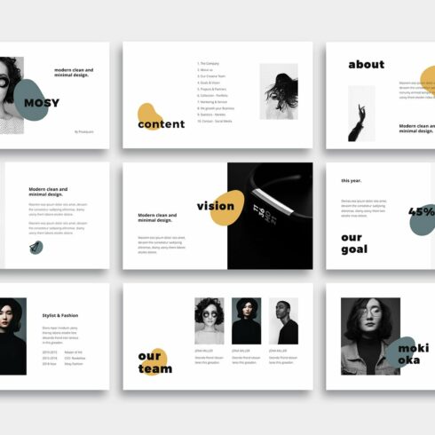 MOSY - Modern Google Slides Template – MasterBundles