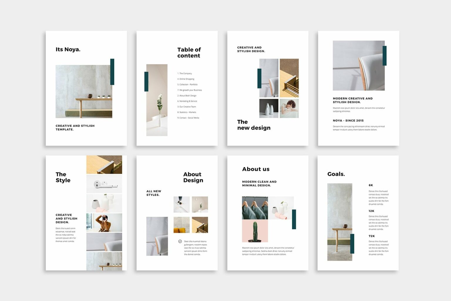 NOYA - Vertical Powerpoint Template – MasterBundles