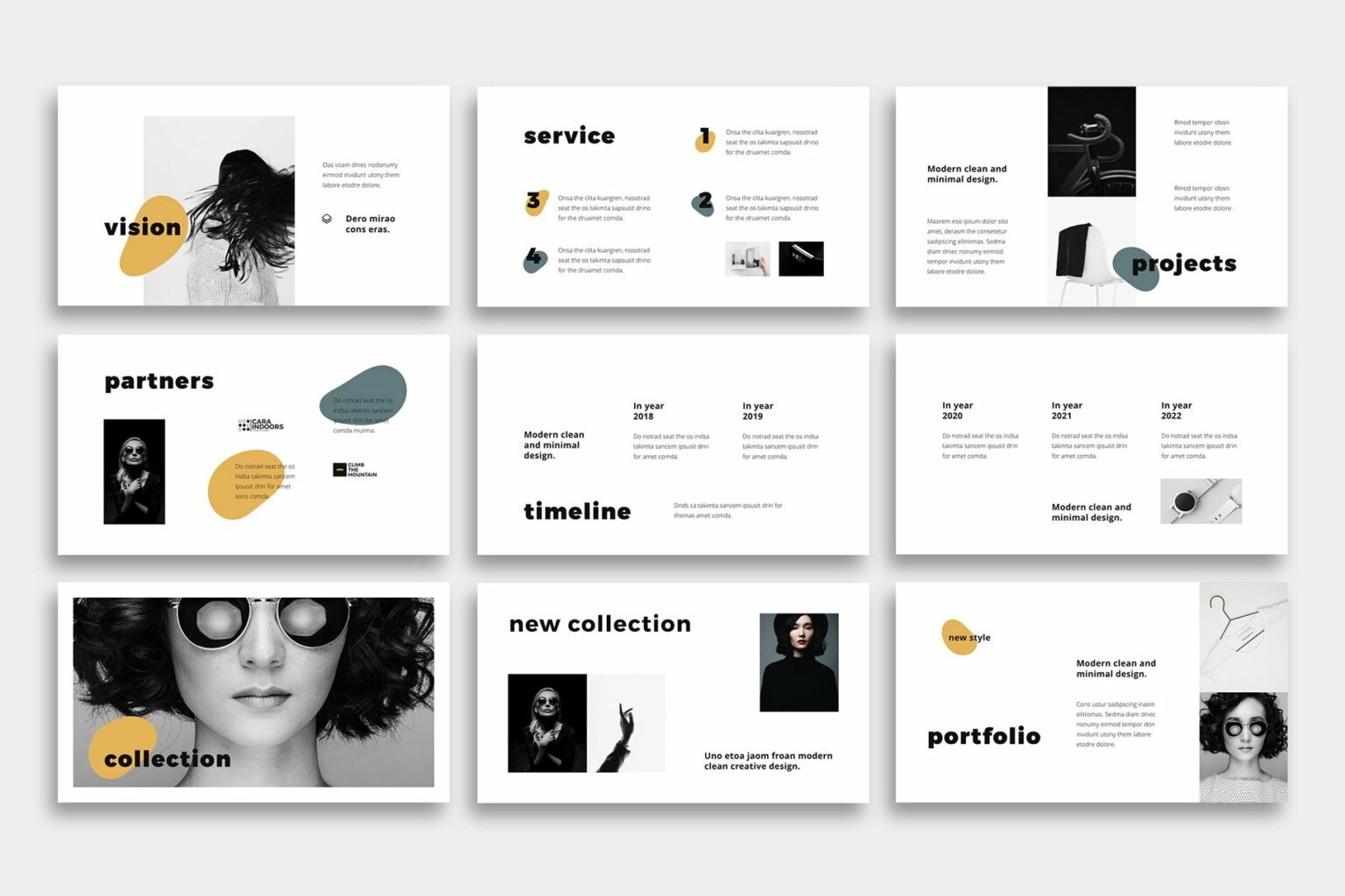 MOSY - Modern Google Slides Template – MasterBundles