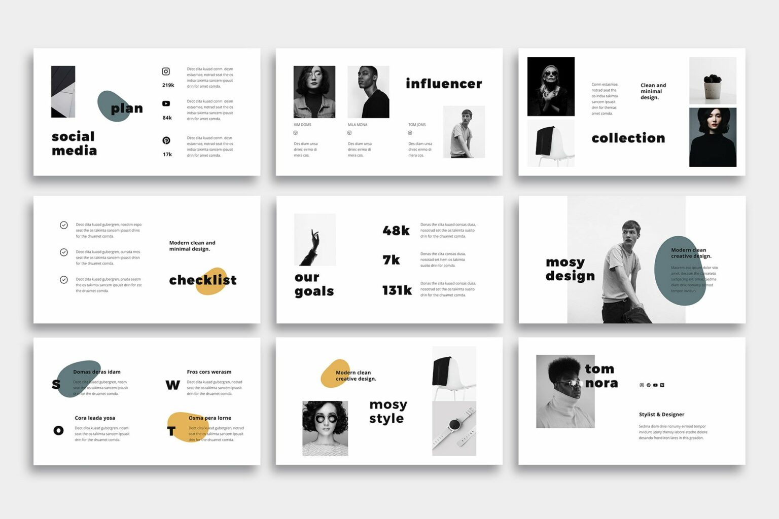 MOSY - Modern Google Slides Template – MasterBundles