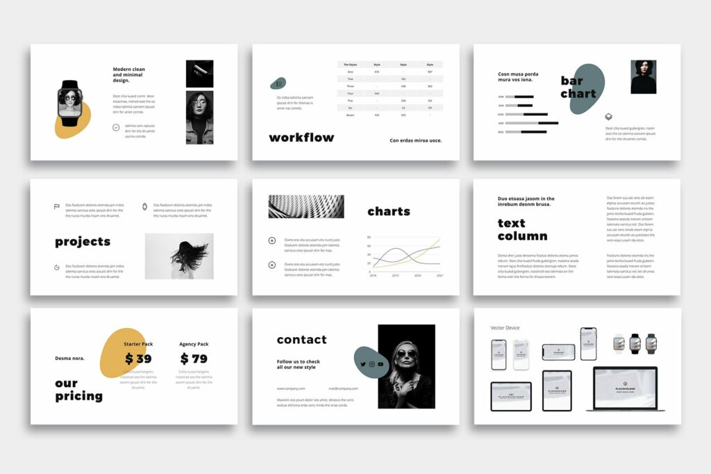 MOSY - Modern Google Slides Template – MasterBundles