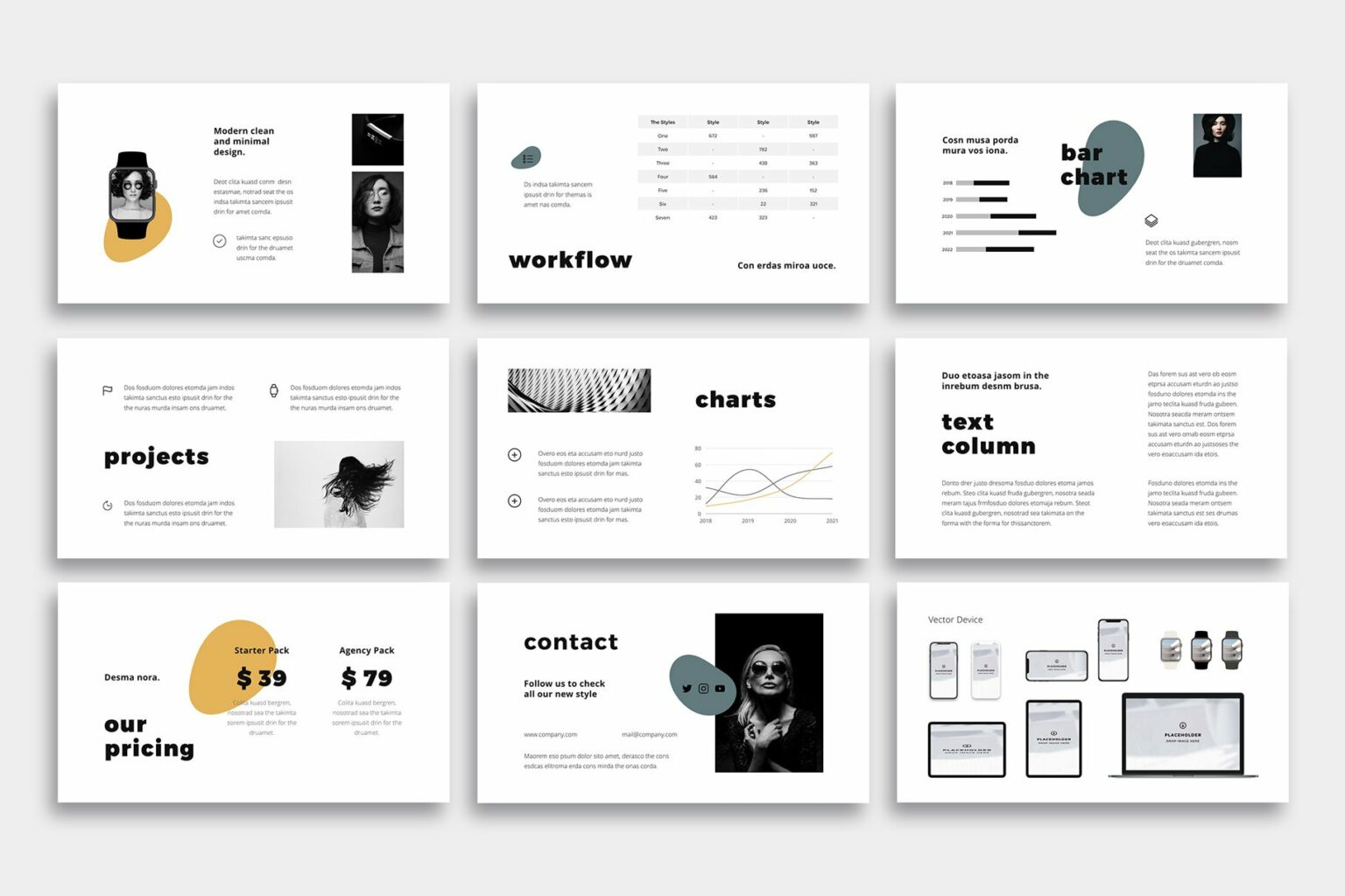 MOSY - Modern Google Slides Template – MasterBundles