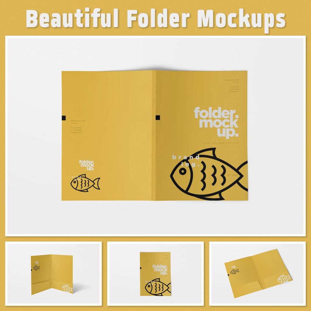 Beautiful Folder Mockups – MasterBundles