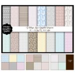 Vintage Lace Digital Papers, Shabby Chic Backgrounds – MasterBundles