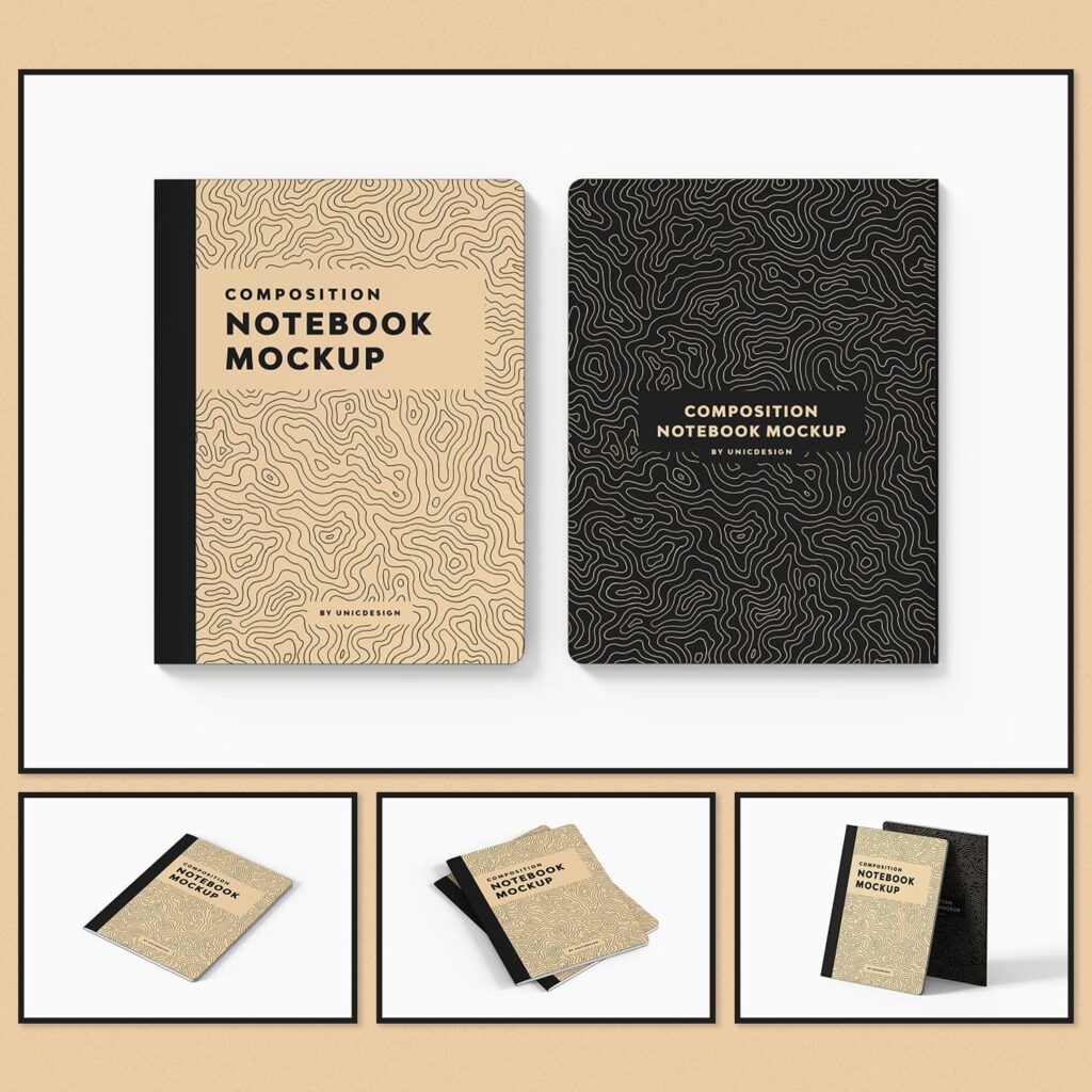 Composition Notebook Mockup – MasterBundles