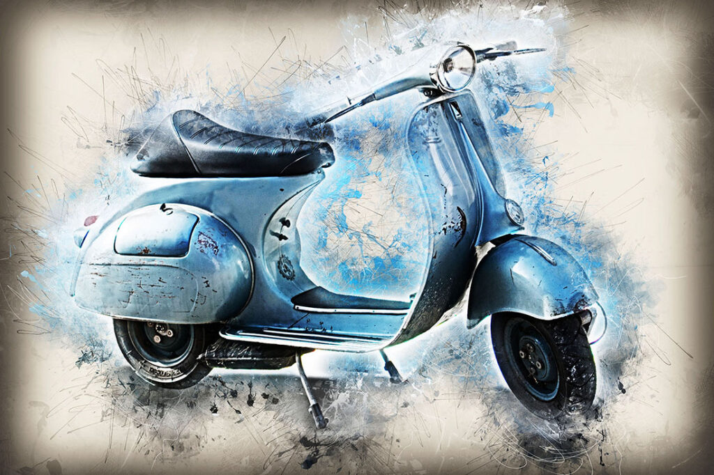 12 Motorcycles HQ Graphics with Grunge Style - MasterBundles