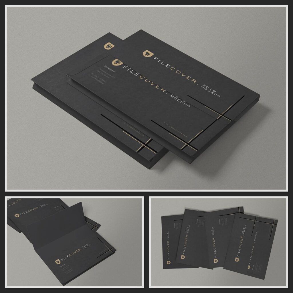 Pocket Folder Mockups – MasterBundles