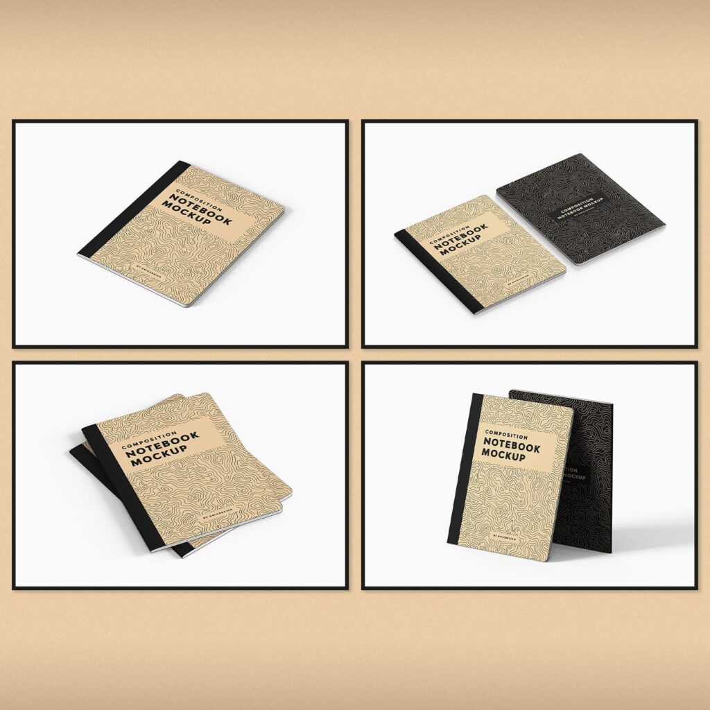 Composition Notebook Mockup – MasterBundles