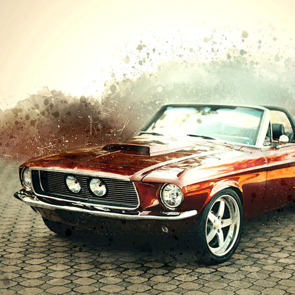 12 Classic Cars HQ Graphics - MasterBundles