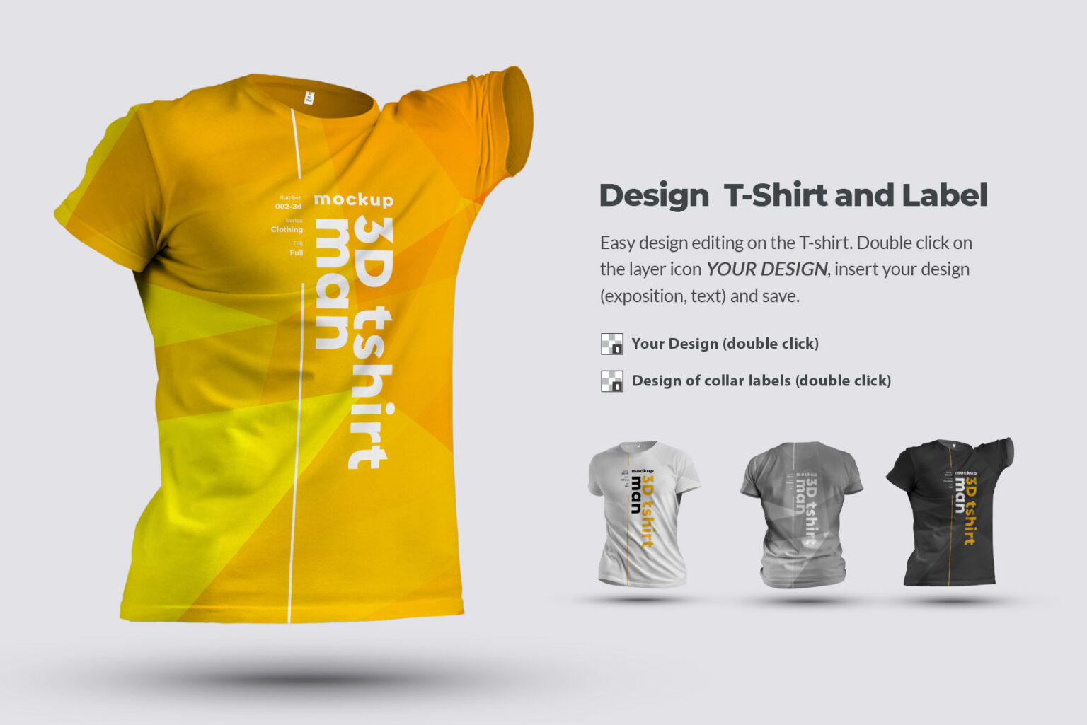 8 Mockups 3D T-Shirts - MasterBundles