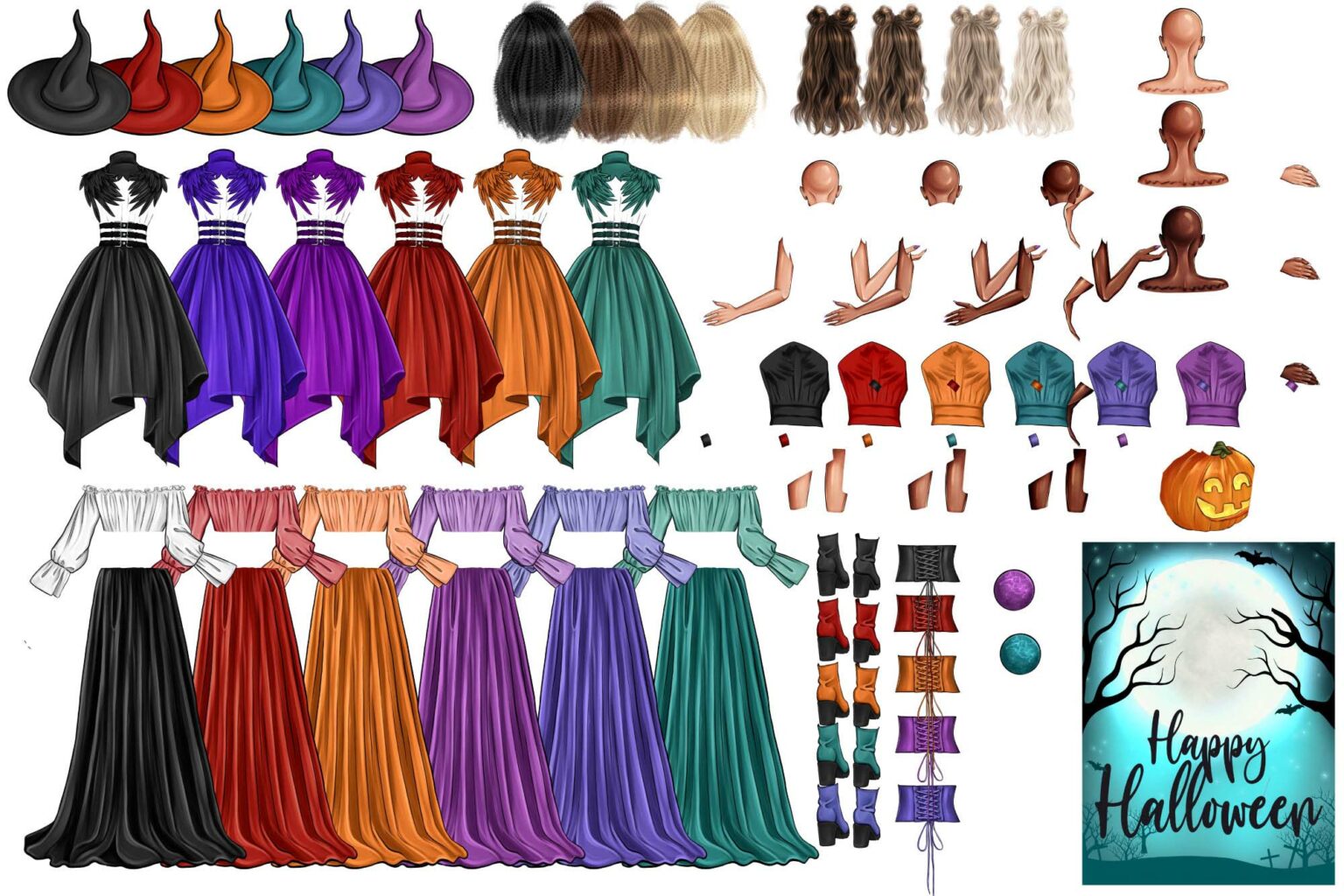 Halloween Best friend clipart - MasterBundles