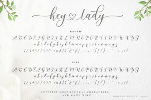 Hey Lady Script Modern Font – MasterBundles