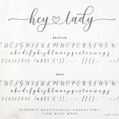 Hey Lady Script Modern Font | MasterBundles