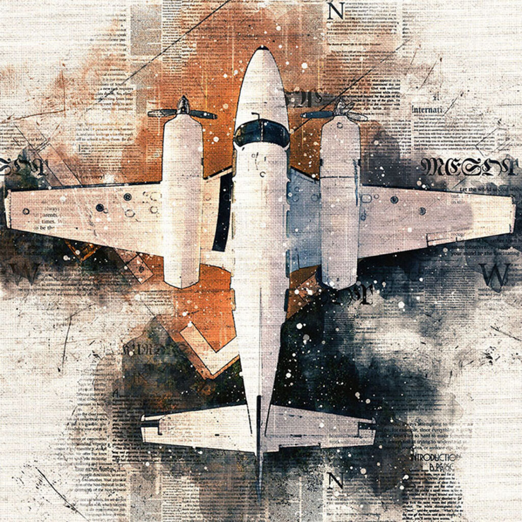 12 Aircraft HQ Graphics with Rustic Style - MasterBundles