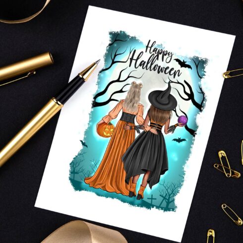 Halloween Best friend clipart | MasterBundles