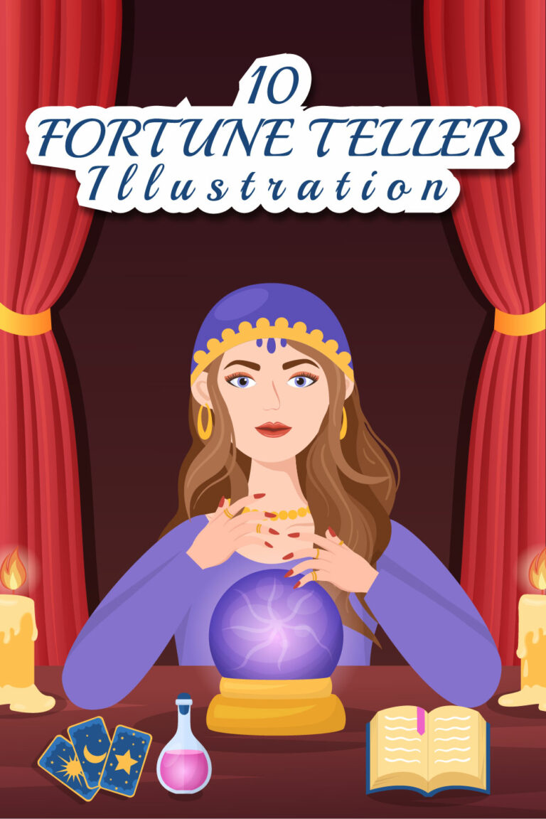 10 Fortune Teller Flat Illustration - MasterBundles