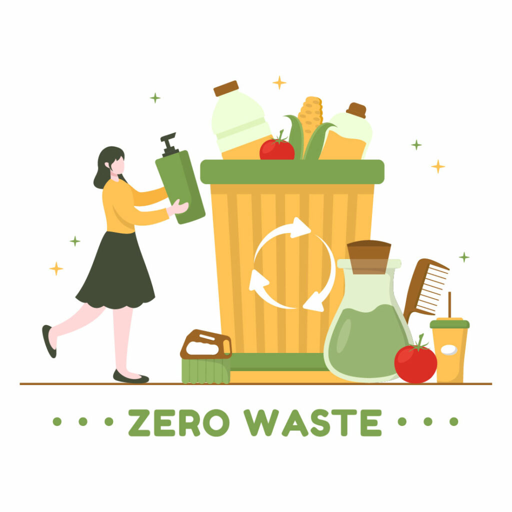 10 Zero Waste Illustration - MasterBundles