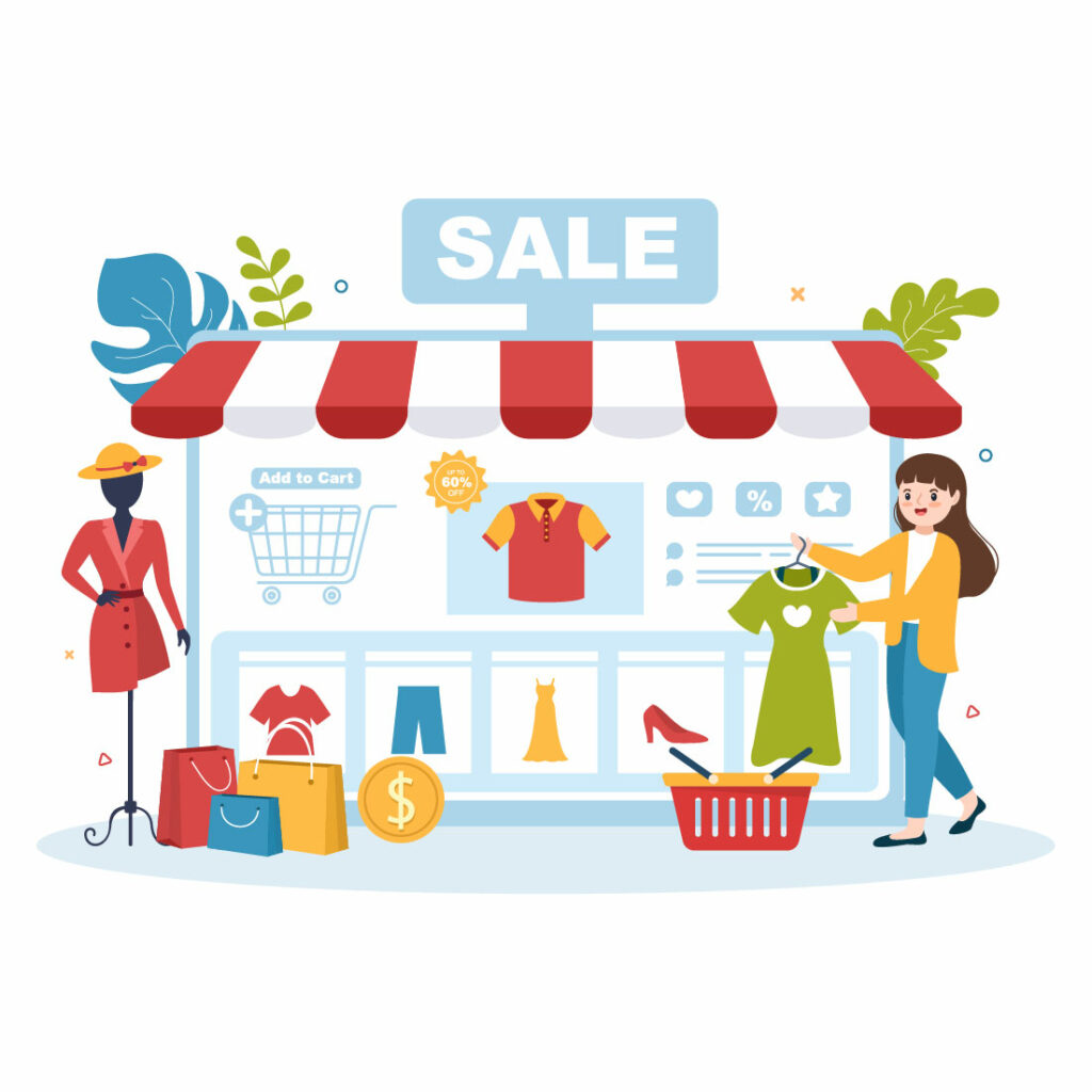 10 Fashion Clothing Store Illustration - MasterBundles