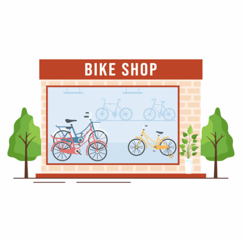 10 Bike Shop Illustration - MasterBundles
