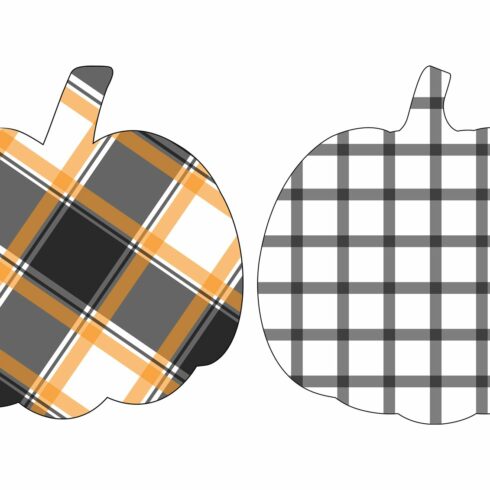 Pumpkin Plaid Print. Pumpkin Strips | MasterBundles